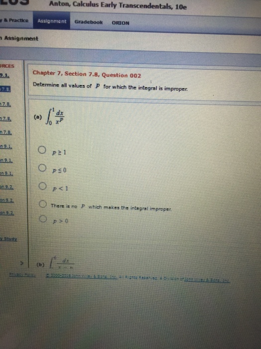 Solved Anton, Calculus Early Transcendentals, 10e & Practice | Chegg.com