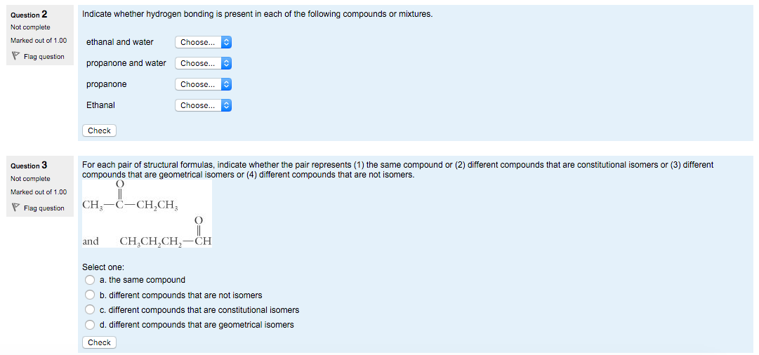 Solved For each of the following compounds, indicate whether | Chegg.com