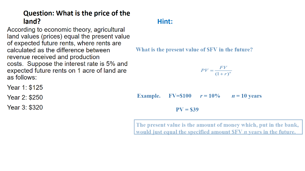 Solved Question What Is The Price Of The Land Hint Chegg solved-question-what-is-the-price-of-the-land-hint-chegg