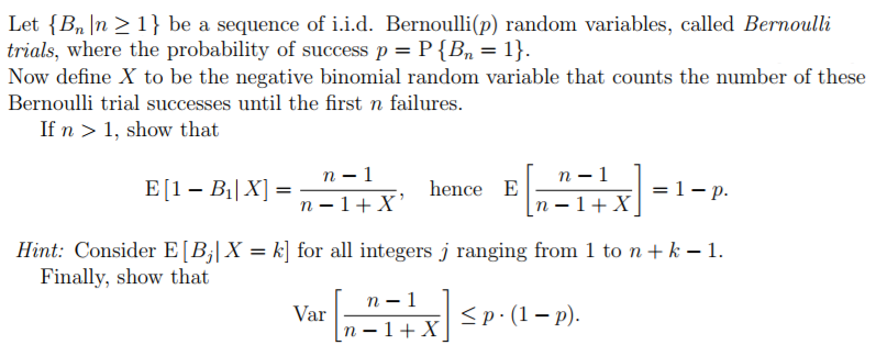 (Solved) : Let Bn 211 Sequence D Bernoulli P Random Variables Called ... (Solved) : Let Bn 211 Sequence D Bernoulli P Random Variables Called ...