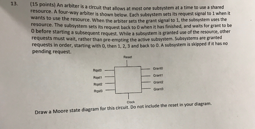 Solved An arbiter is a circuit that allows at most one | Chegg.com