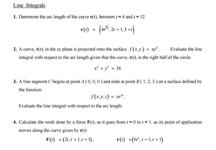 Solved Determine the are length of the curve r(t), between t | Chegg.com