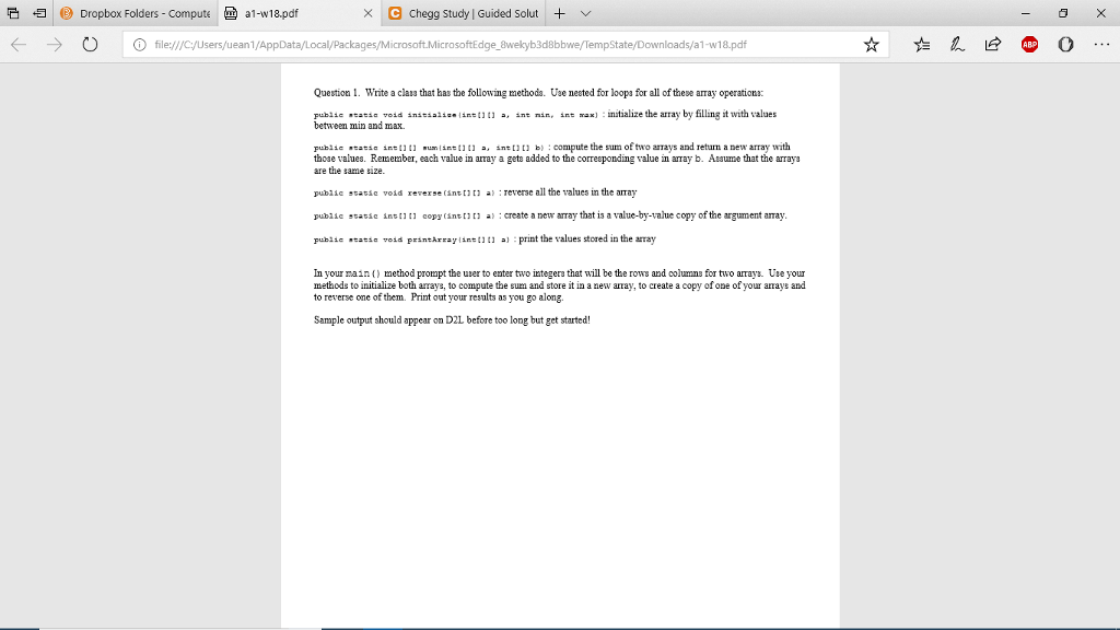 Solved そ归 (E) Dropbox Folders-Compute al-wi8.pdf × e chegg | Chegg.com
