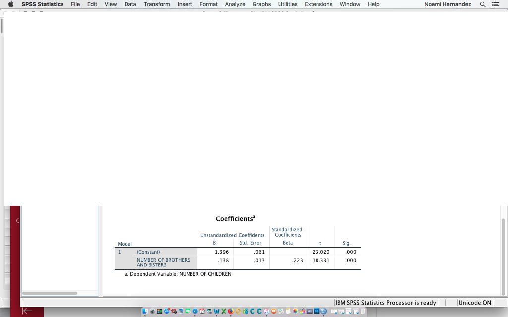 Solved SPSS Problem (GSS10) Use the GSS10 file to study | Chegg.com