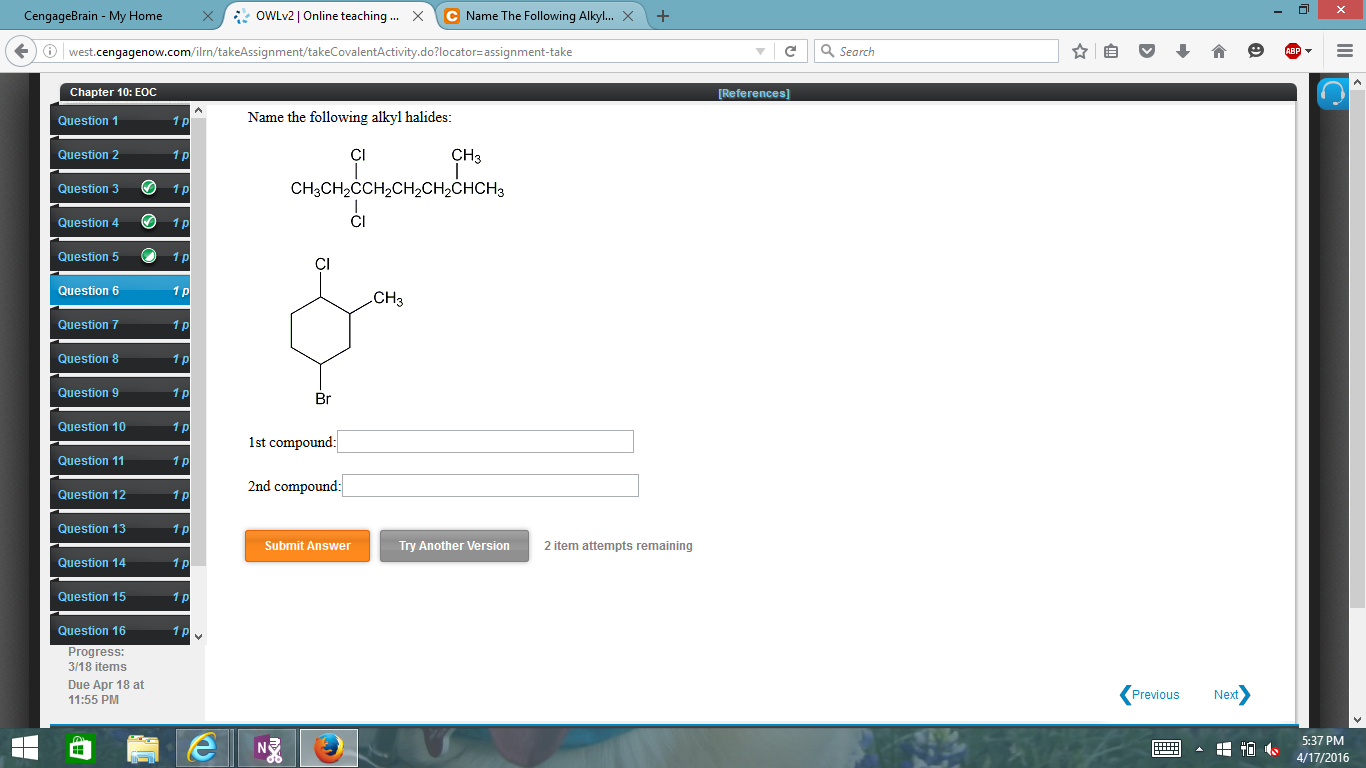 Solved Give an IUPAC name for the following alkyl | Chegg.com