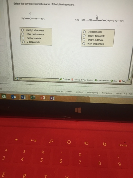 Solved Select the correct systematic name of the following | Chegg.com