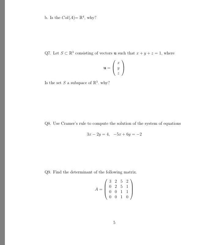 Solved Q1. Let u, v be the vectors as given Find a. A vector | Chegg.com