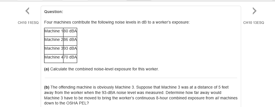 Solved Four machines contribute the following noise levels | Chegg.com