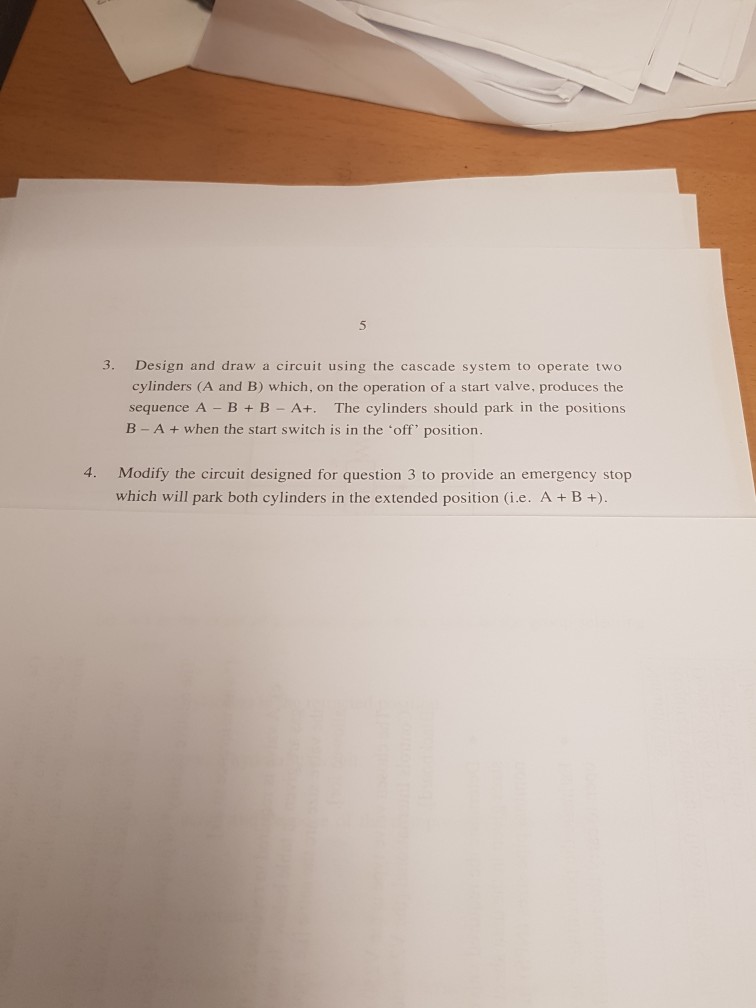Solved 5 3. Design and draw a circuit using the cascade | Chegg.com