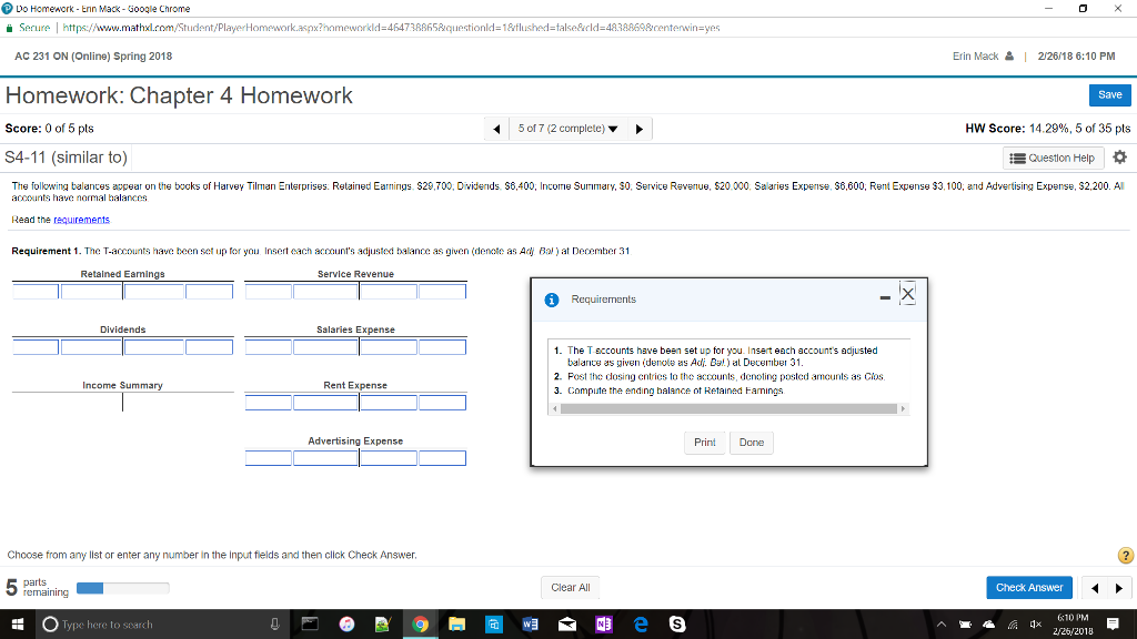 Solved Do Homework-Enn Mack-Google Chrome 0 Secure https | Chegg.com