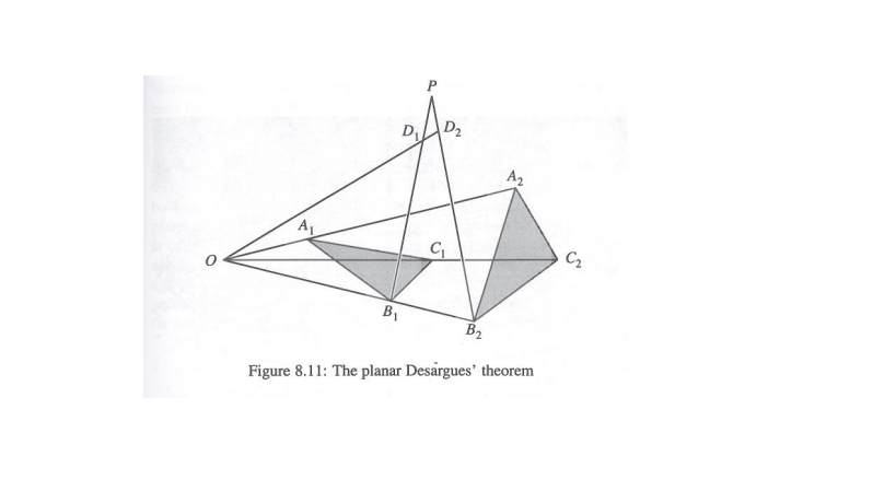 Desargues"s Projective Geometry 8.3.2 Show that the | Chegg.com