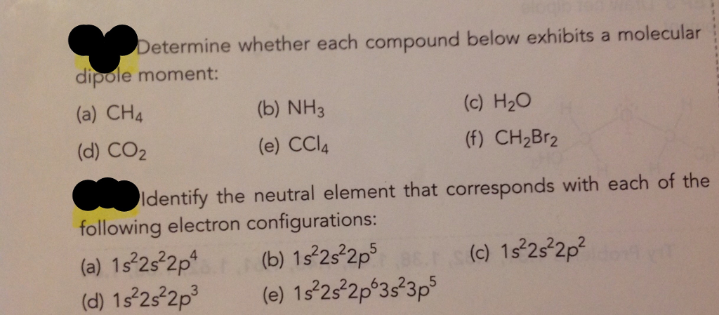 Solved Determine whether each compound below exhibits a | Chegg.com