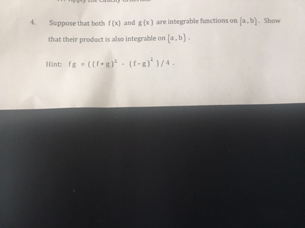 Solved Suppose that both f(x) and g(x) are integrable | Chegg.com