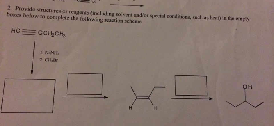 Solved Provide structures or reagents (including solvent | Chegg.com