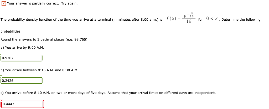 Solved Suppose The Cumulative Distribution Function Of The