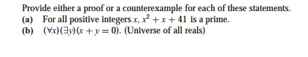 Solved Provide either a proof or a counterexample for each | Chegg.com