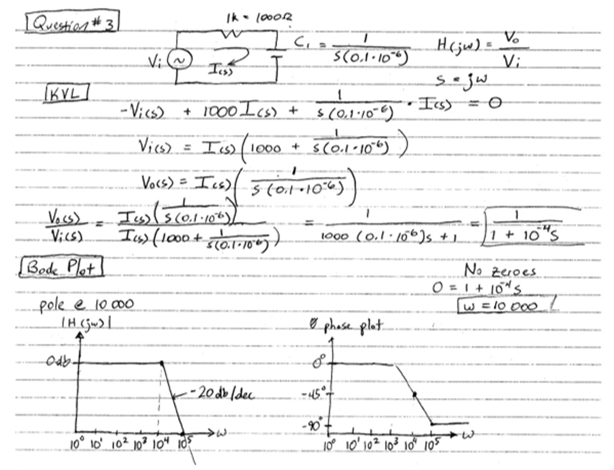 Solved Write The Matlab Script To Produce A Bode Plot Of The 5233