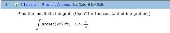 Solved Find the indefinite integral. (Use C for the constant | Chegg.com