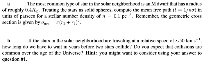 a The most common type of star in the solar | Chegg.com