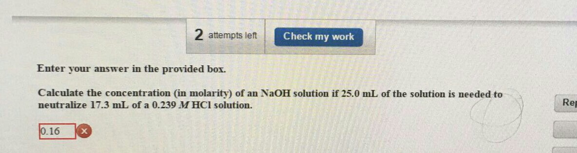Solved 2 attempts left Check my work Enter your answer in | Chegg.com