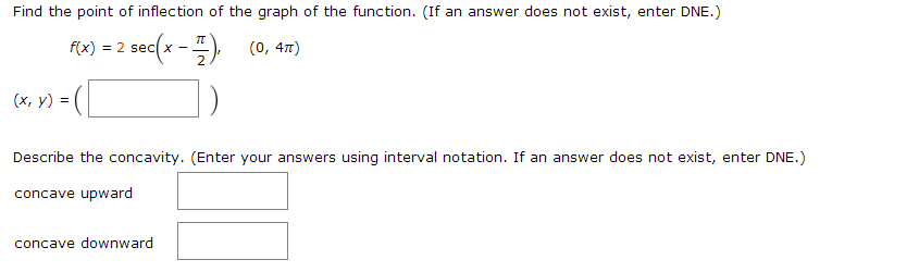 Solved Find the point of inflection of the graph of the | Chegg.com