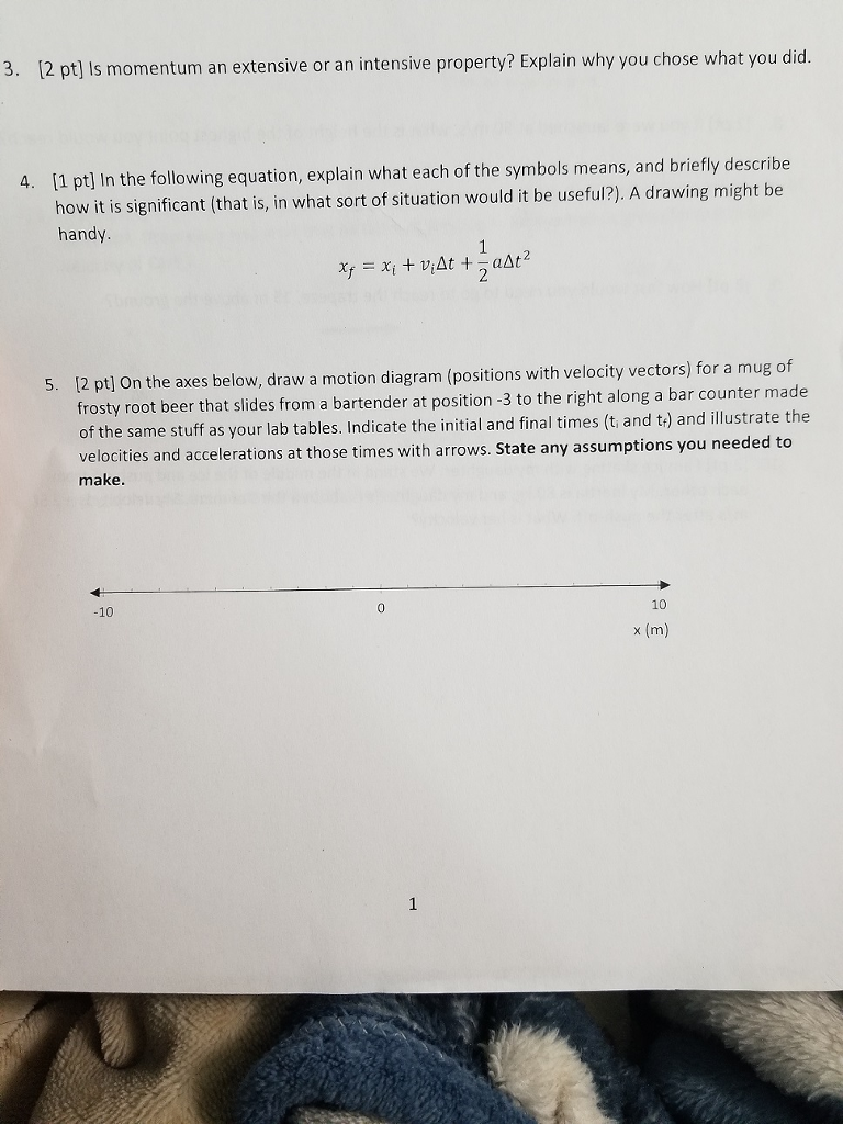 Solved m an extensive or an intensive property? Explain why | Chegg.com