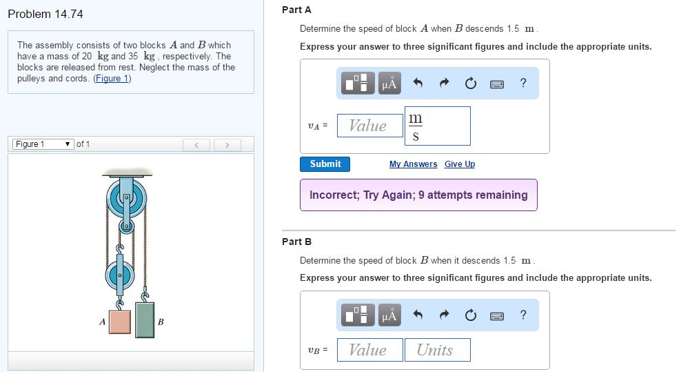 Solved The assembly consists of two blocks A and B which | Chegg.com