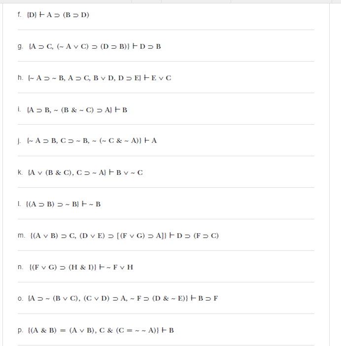 Solved Construct derivations that establish the following | Chegg.com