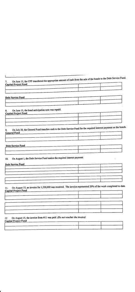 Solved 7. On June 15, the CPF transferred the appropriate | Chegg.com