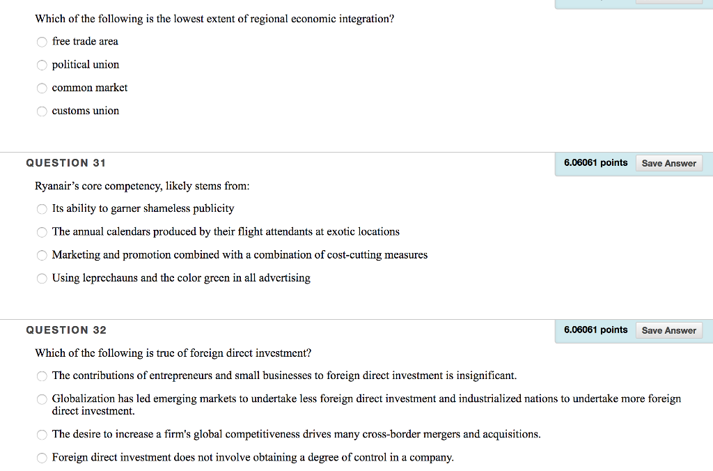 Solved Which of the following is the lowest extent of | Chegg.com