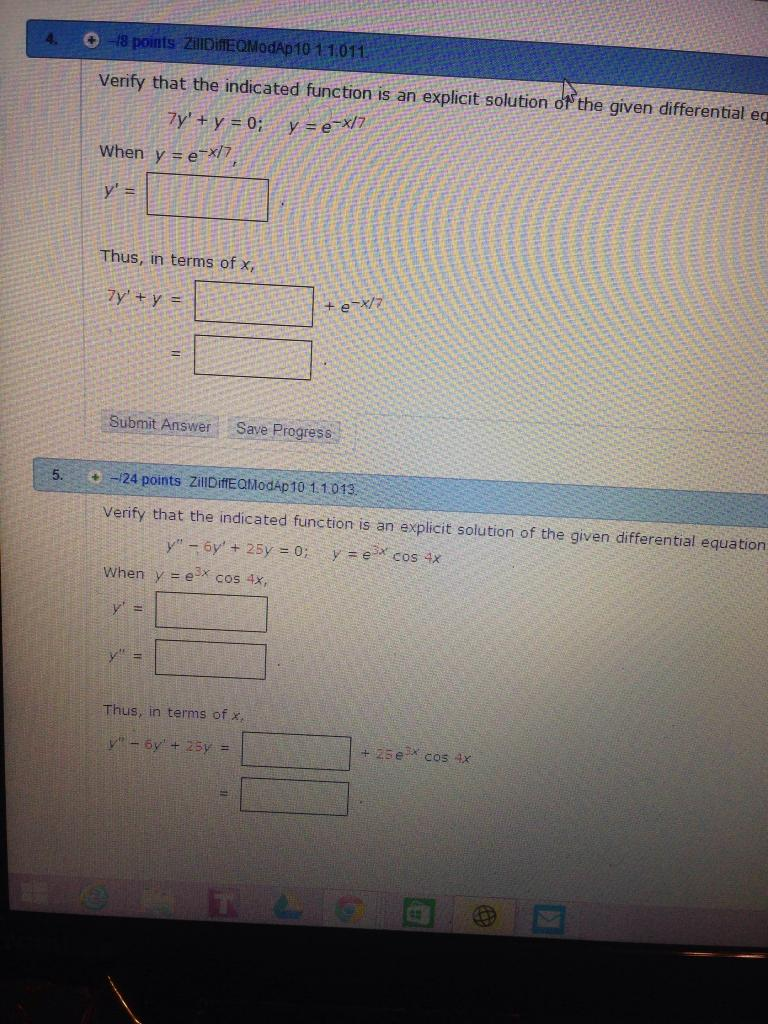 Solved Verify that the indicated function is an explicit | Chegg.com