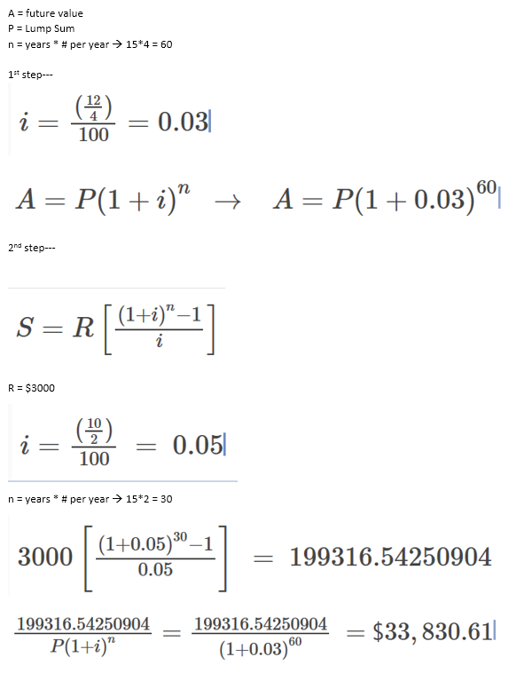 Solved Q) What lump sum deposited today at 12% compounded | Chegg.com