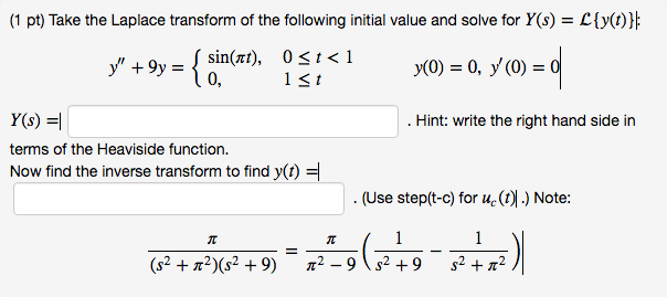 Solved Take the Laplace transform of the following initial | Chegg.com