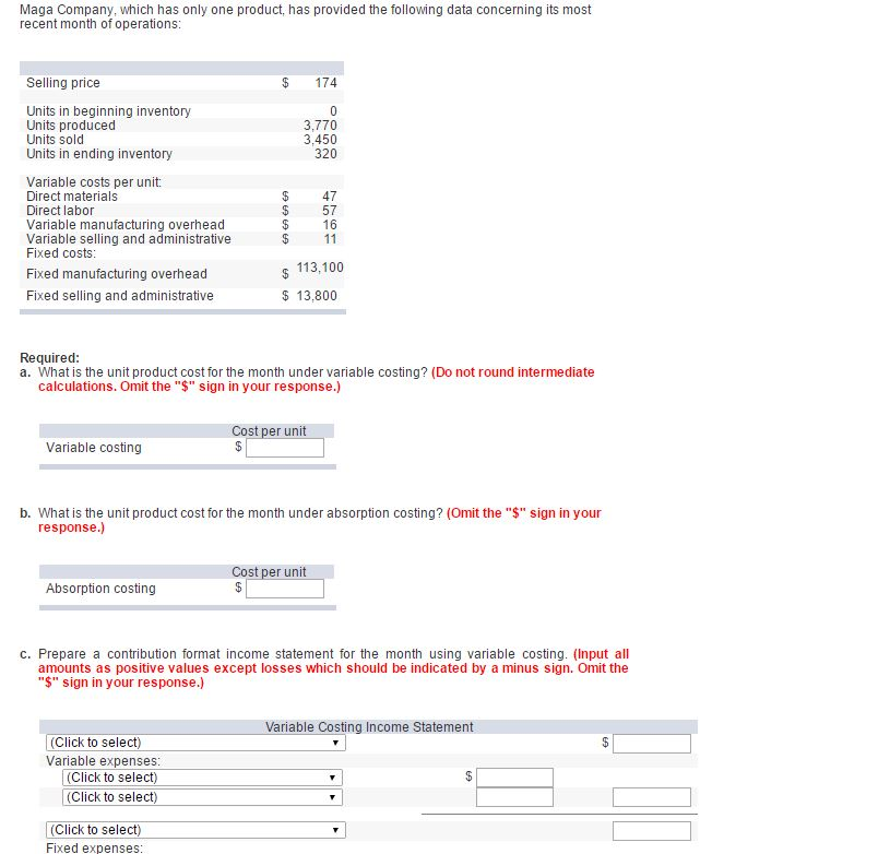 Solved d. Prepare an income statement for the month using | Chegg.com