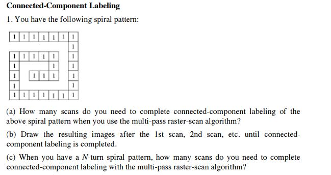 You have the following spiral pattern: (a) How many | Chegg.com
