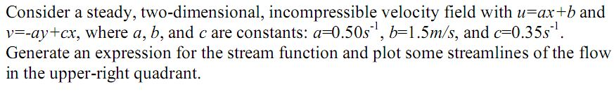 Solved Consider a steady, two-dimensional, incompressible | Chegg.com
