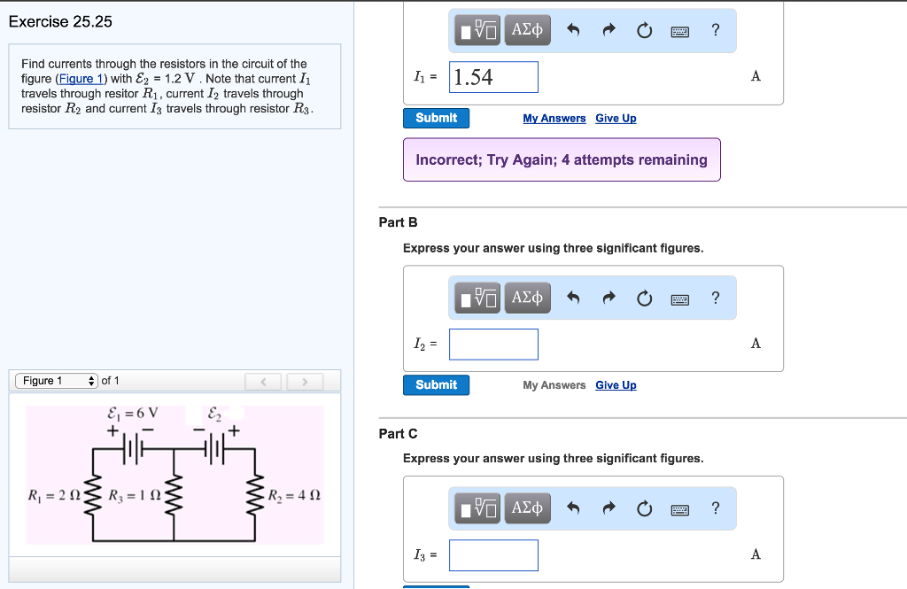 Solved Find currents through the resistors in the circuit of | Chegg.com