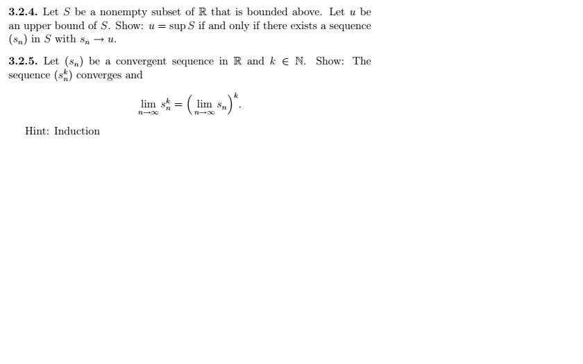 Solved Let S be a nonempty subset of R that is bounded | Chegg.com