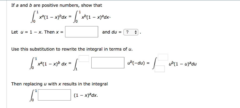 Solved If a and b are positive numbers, show that Let u= | Chegg.com