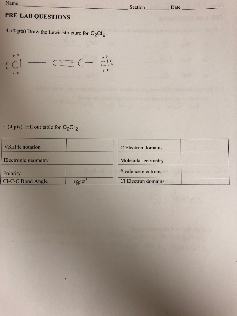 C2cl2 Lewis Structure
