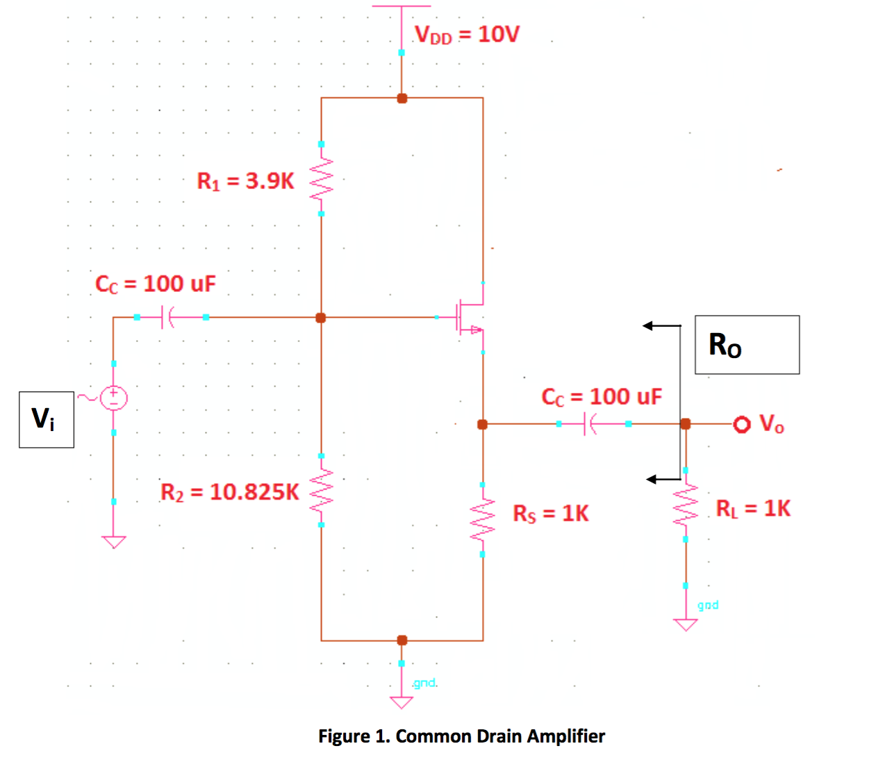 Solved For the circuit provided above, find VGS, ID and VDS. | Chegg.com