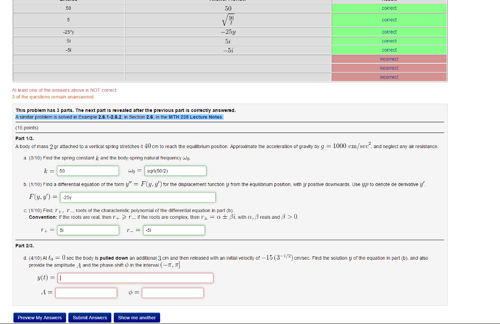 Solved: A Similar Problem Is Solved In Example 2.6.1-2.6.2... | Chegg.com