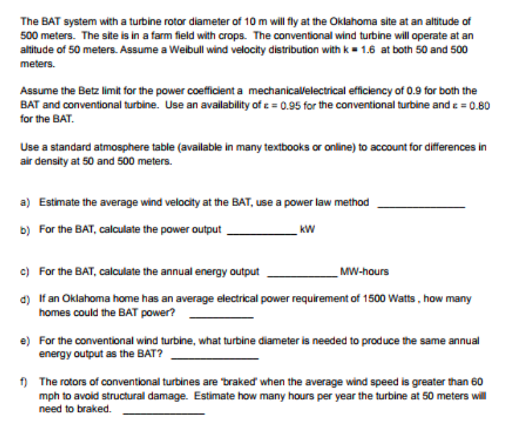Solved Airbome wind energy (AWE) systems are designed to | Chegg.com