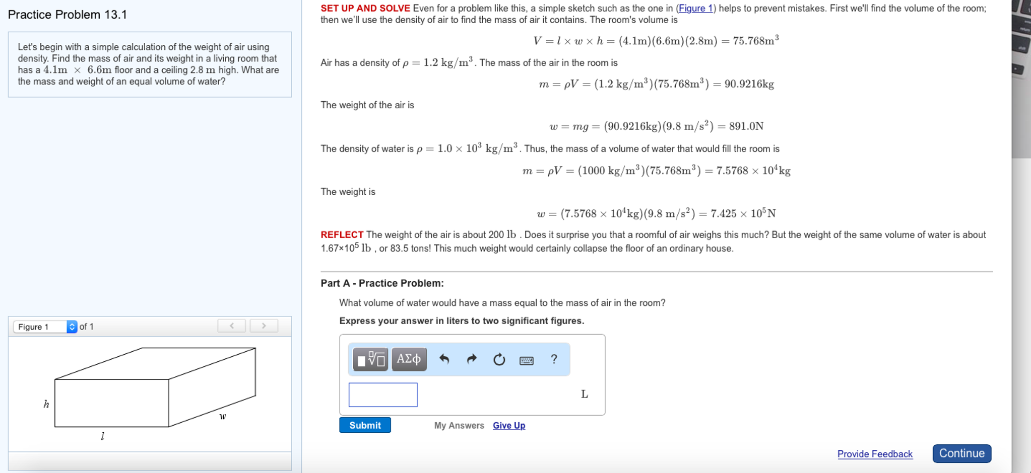 Solved Let's begin with a simple calculation of the weight | Chegg.com