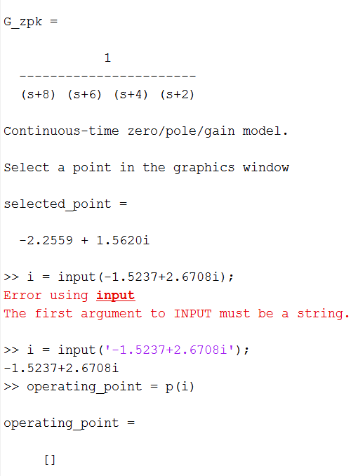 Solved MATLAB, control systems I'm using this code to slove | Chegg.com Solved MATLAB, control systems I'm using this code to slove | Chegg.com