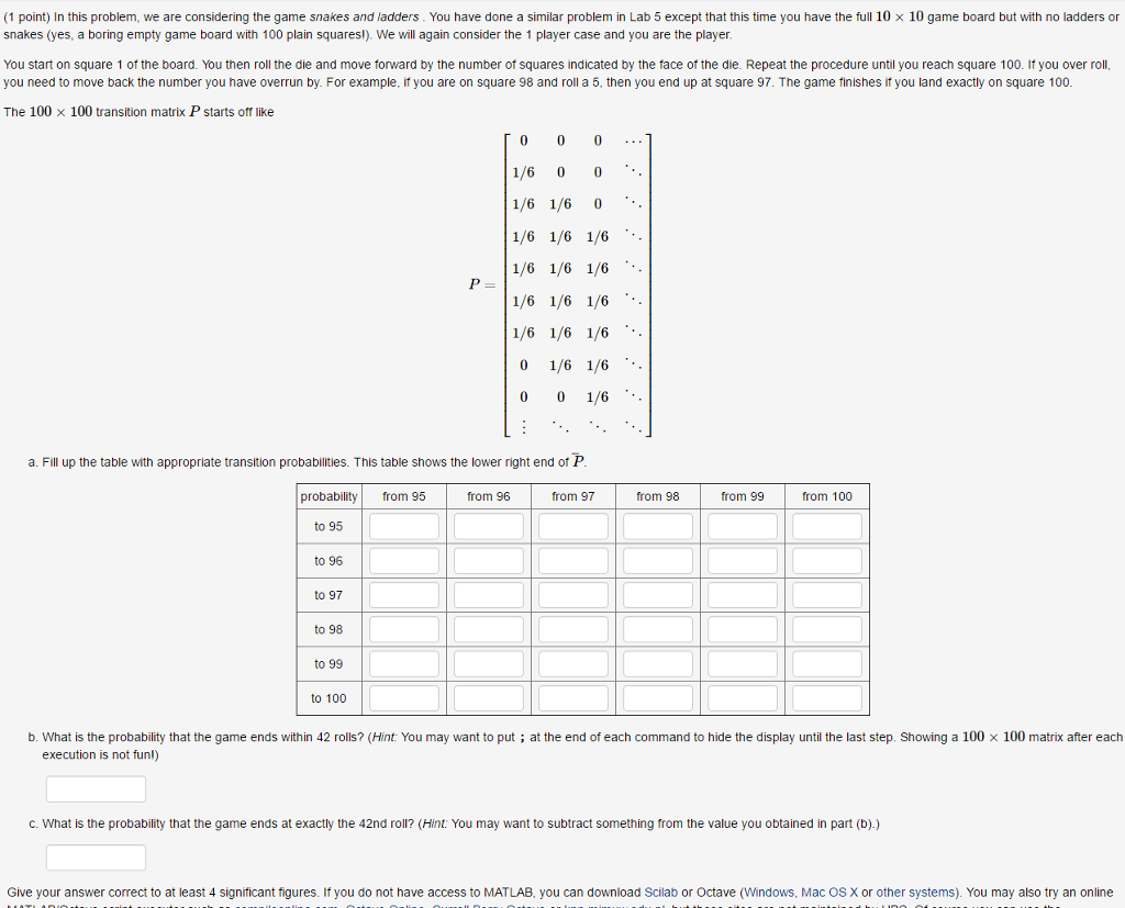 In this problem, we are considering the game snakes | Chegg.com