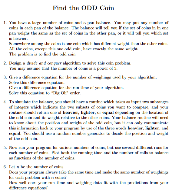 Need help with CS325 Analysis of Algorithms | Chegg.com