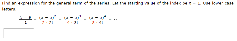 Solved Find an expression for the general term of the | Chegg.com