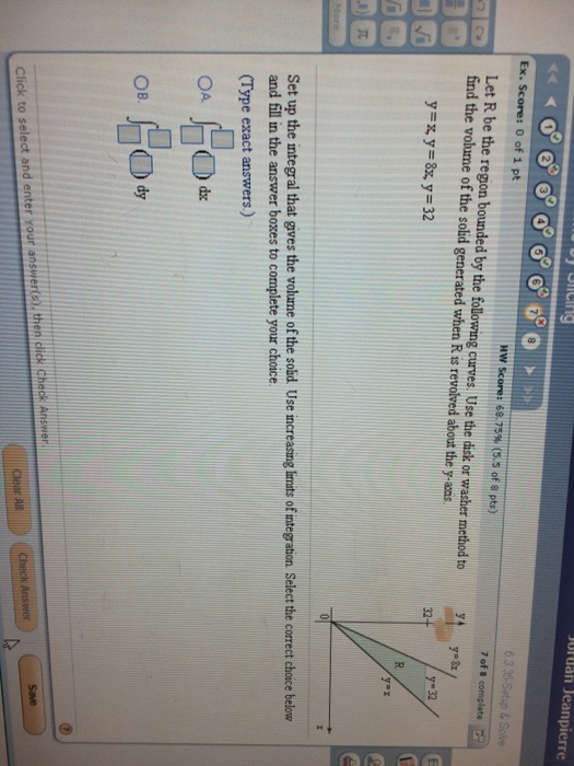 Solved Let R be the region bounded by the following curves. | Chegg.com