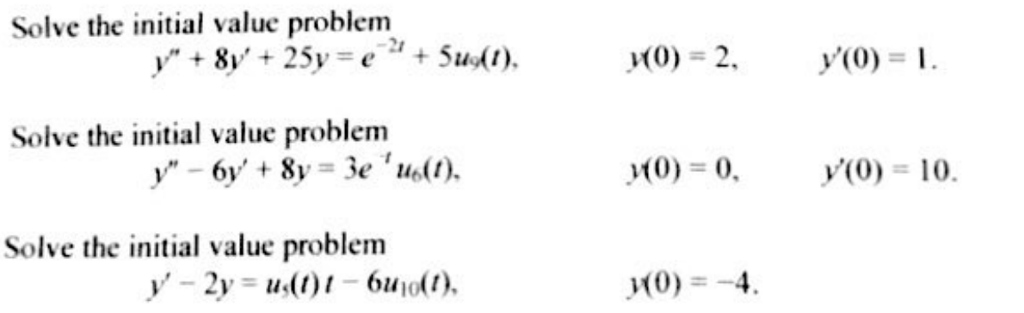 Solved Solve the initial value problem Solve the initial | Chegg.com